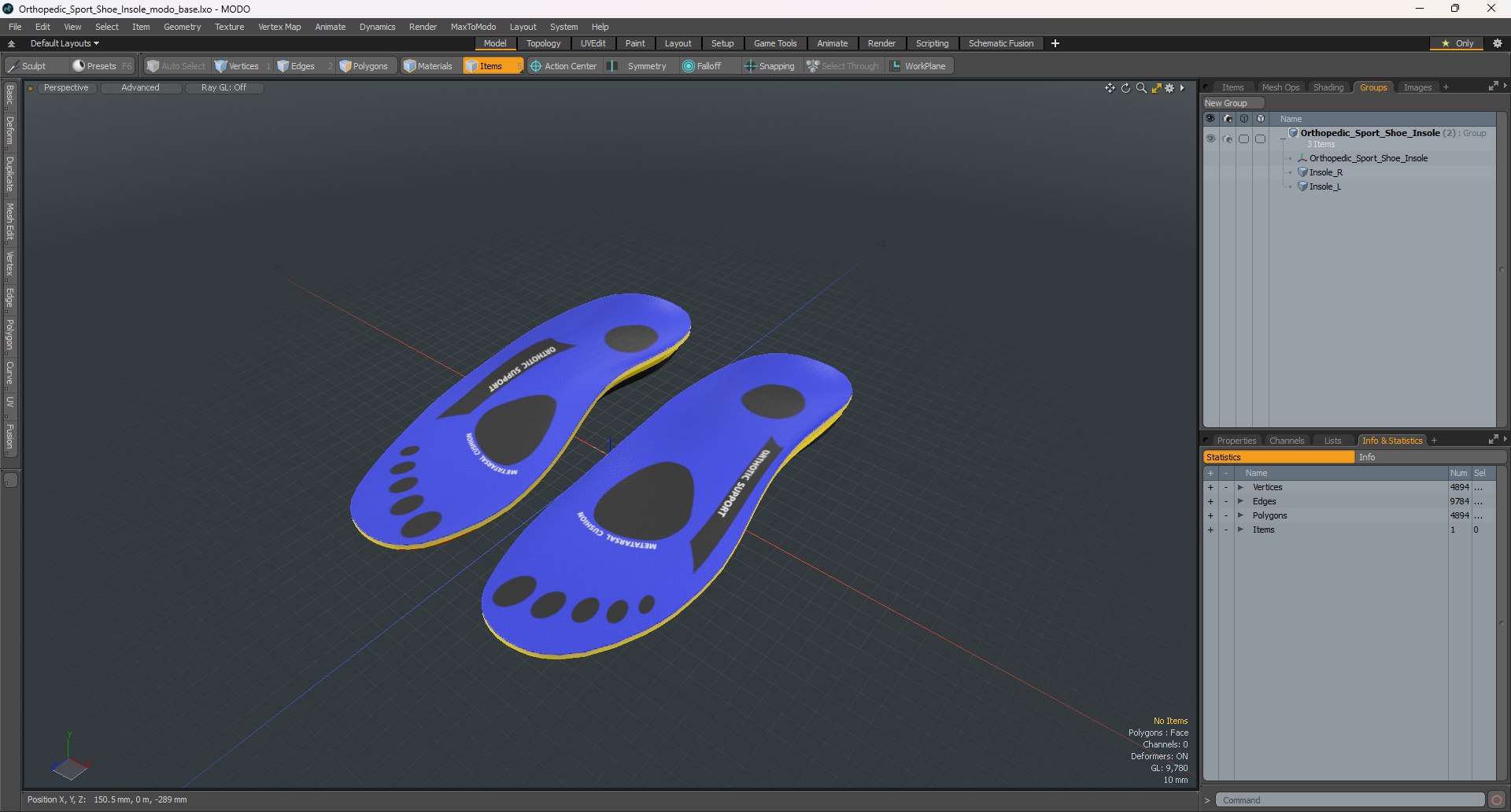 3D Orthopedic Sport Shoe Insole - TurboSquid 2320609