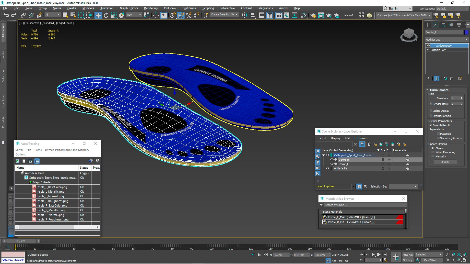 3D Orthopedic Sport Shoe Insole - TurboSquid 2320609