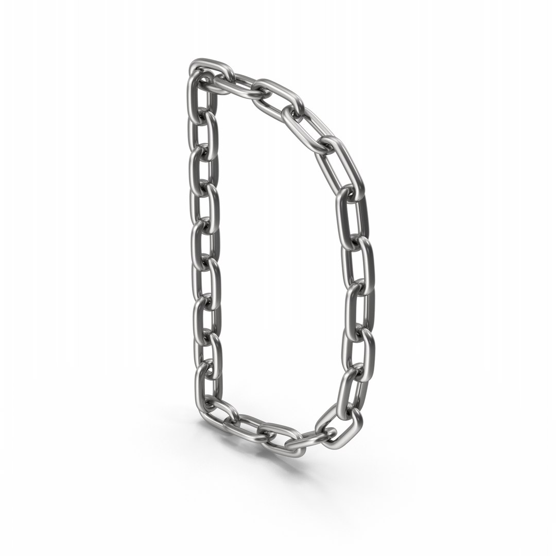 Chain Letter D 3D Model - TurboSquid 2023065