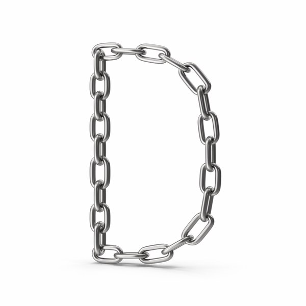 Chain Letter D 3D model - TurboSquid 2023065