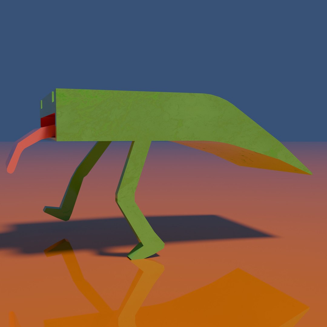 Walking Tongued Alien 3D Model - TurboSquid 2456924