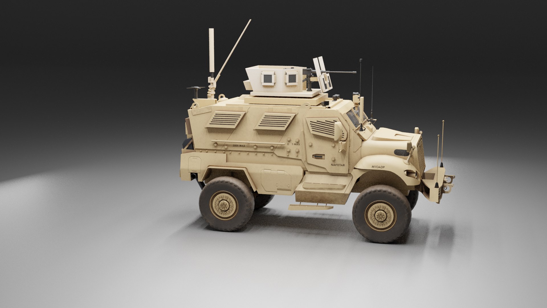 Maxxpro Tank Navistar 3D - TurboSquid 1679465