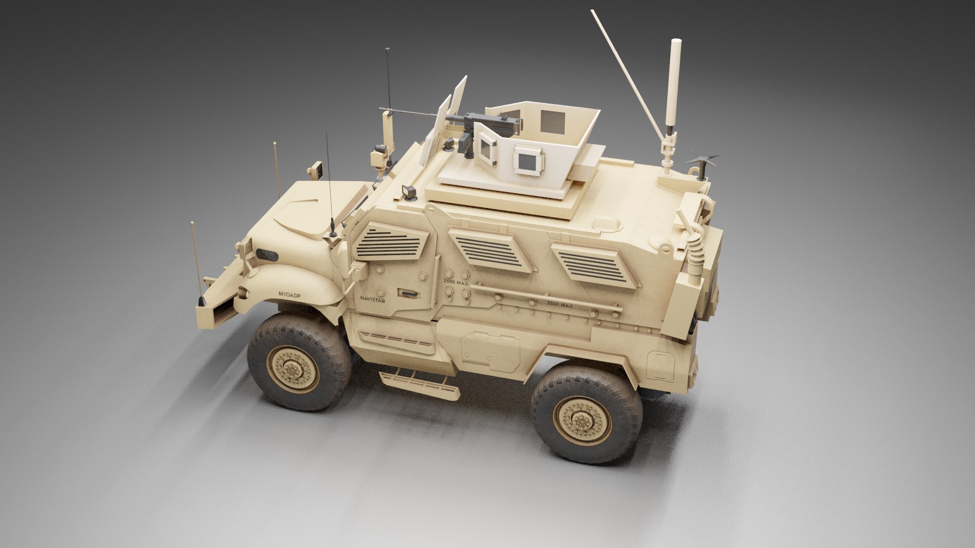 Maxxpro Tank Navistar 3D - TurboSquid 1679465