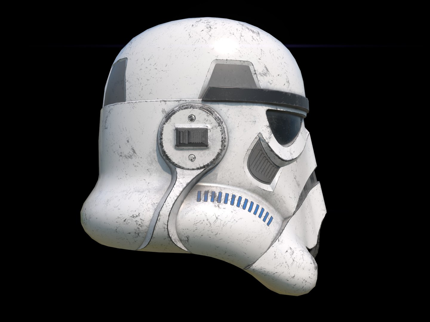 3D Stormtrooper Damaged Helmet Model - TurboSquid 1854873
