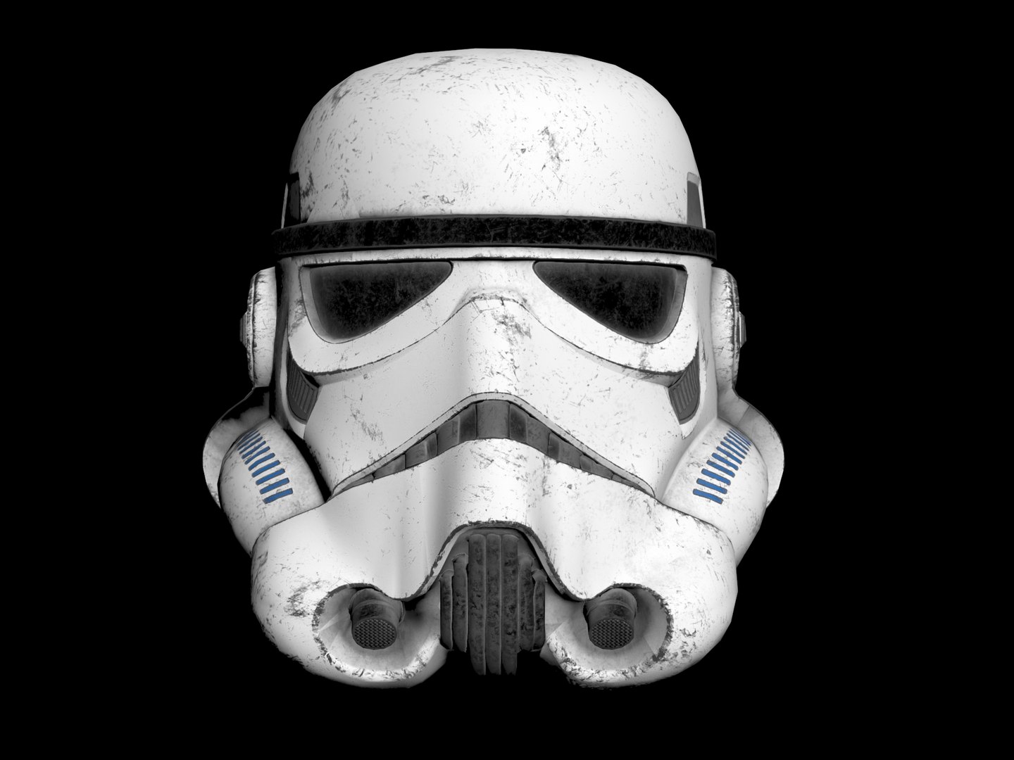 3D Stormtrooper damaged helmet model - TurboSquid 1854873