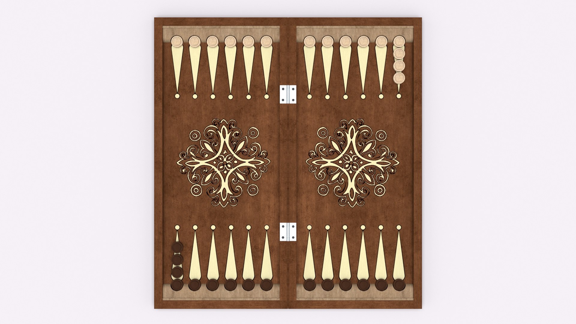 Backgammon 3D model - TurboSquid 1982662