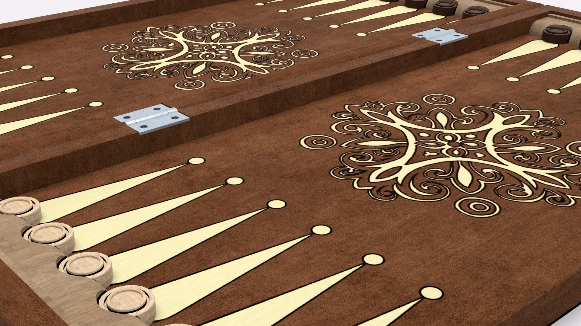 Backgammon 3D model - TurboSquid 1982662