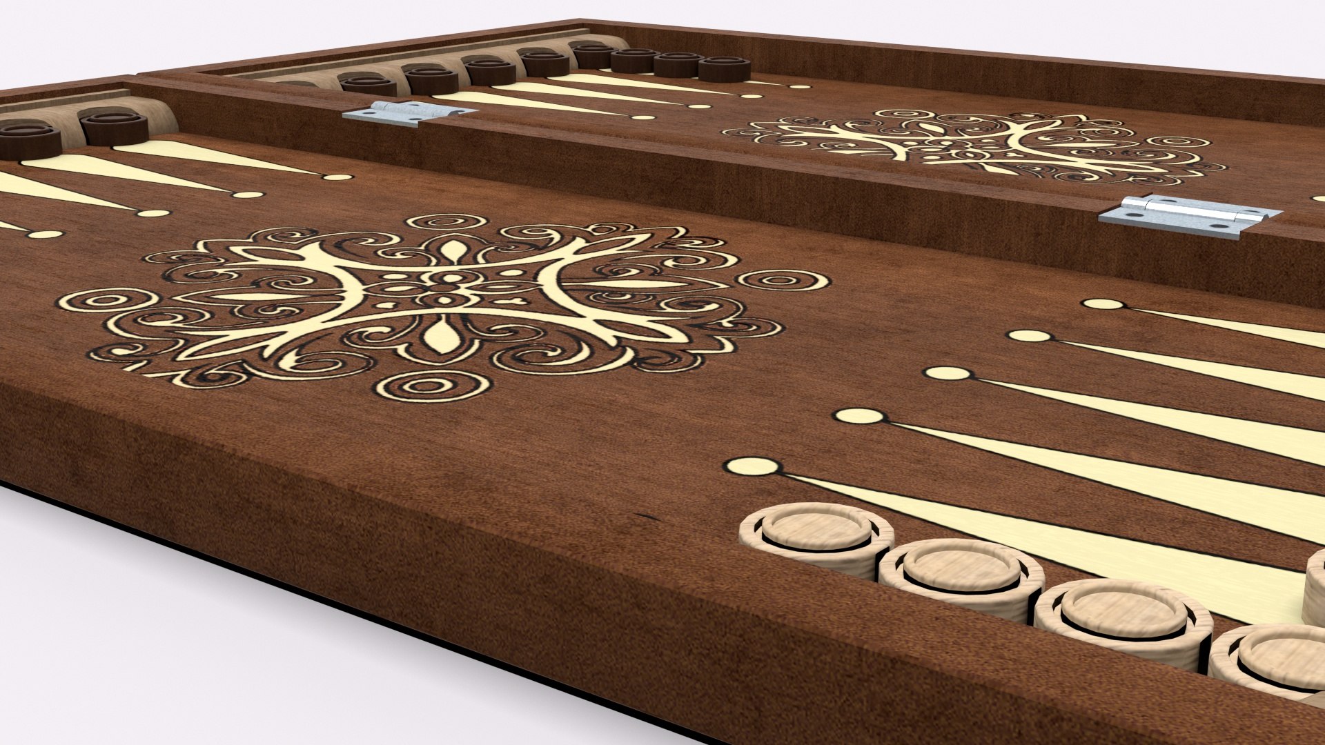 Backgammon 3D model - TurboSquid 1982662
