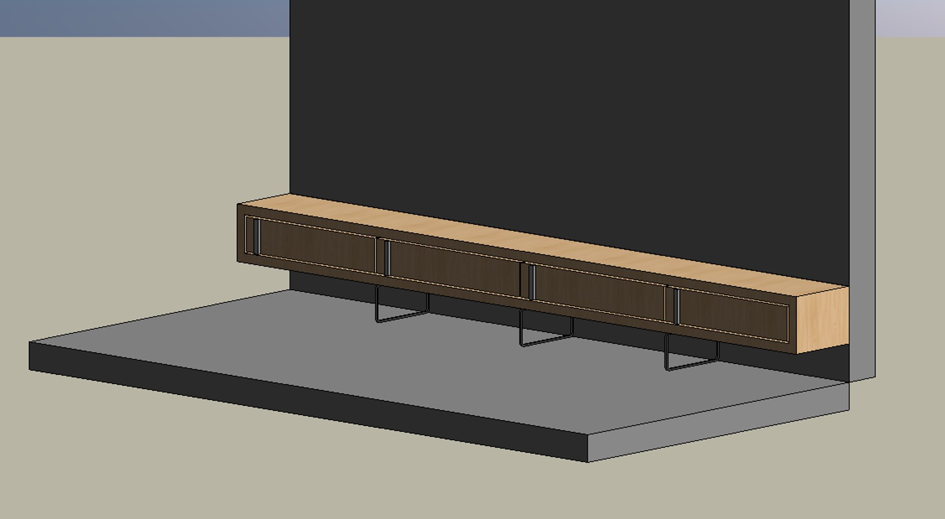 3D modern tv stand model - TurboSquid 1584907