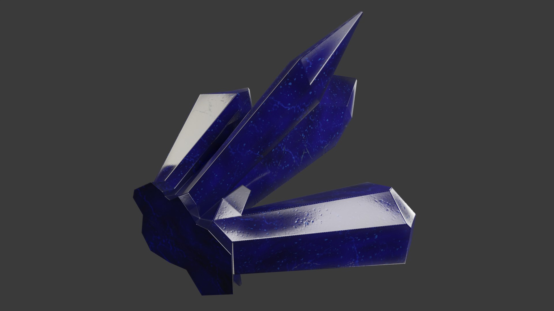 Stylized Blue Magic Crystal Model - TurboSquid 2146270