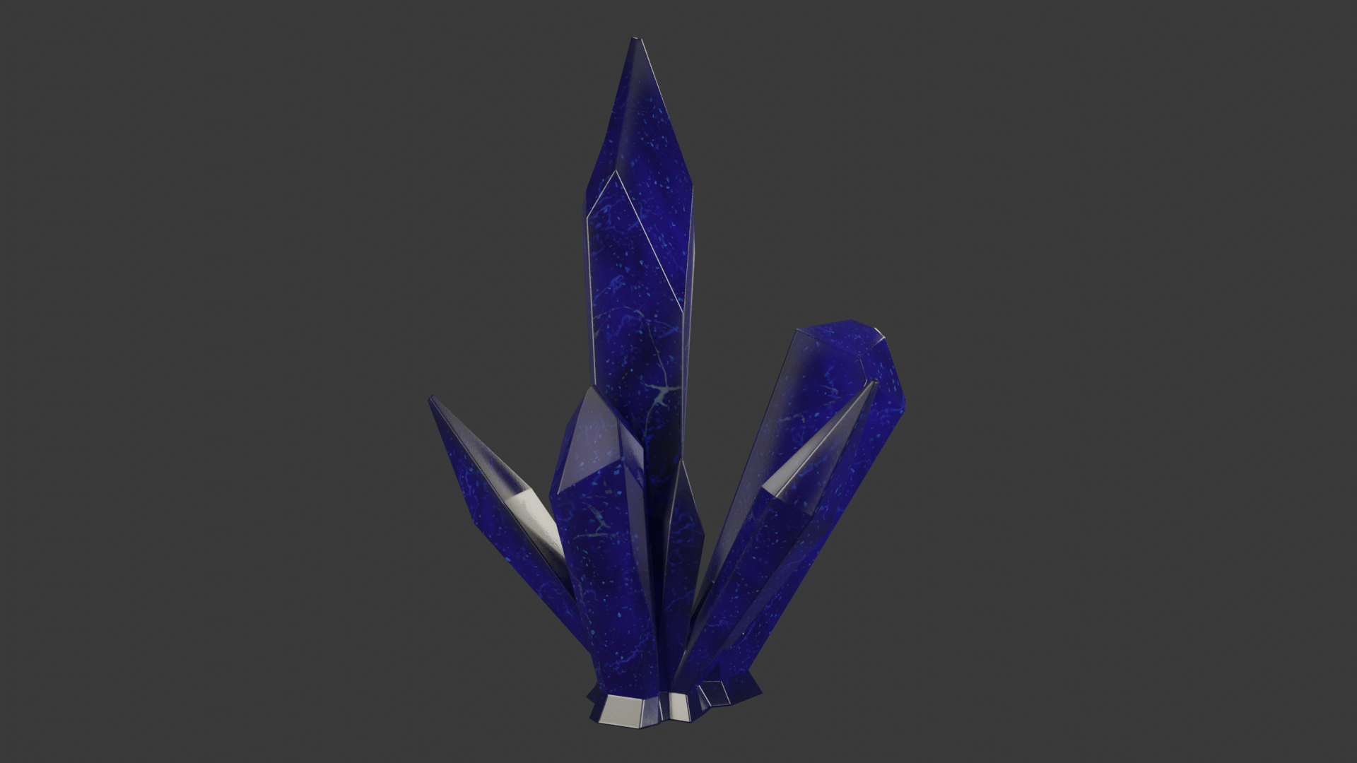 Stylized Blue Magic Crystal Model - TurboSquid 2146270