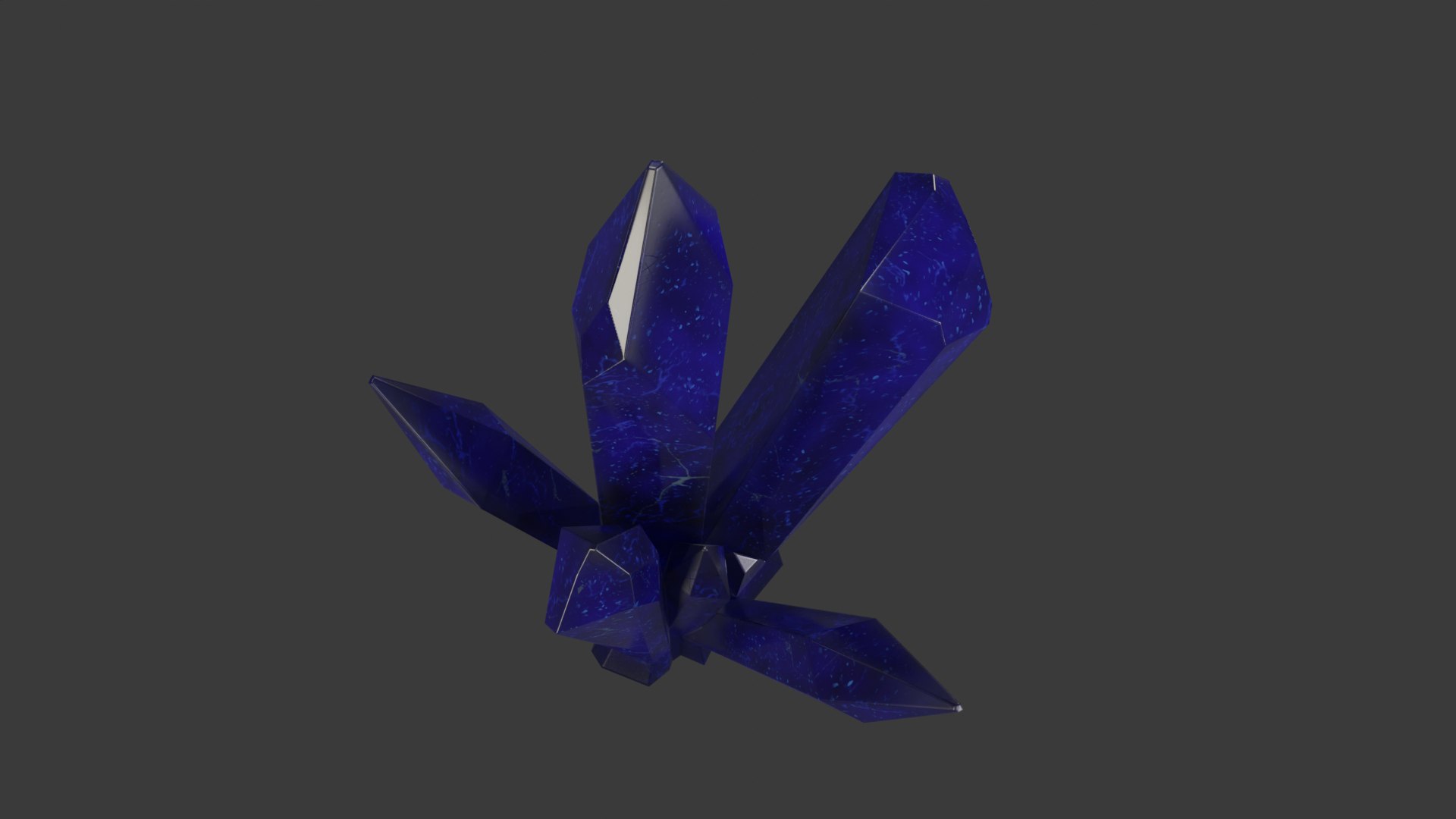 Stylized Blue Magic Crystal Model - TurboSquid 2146270