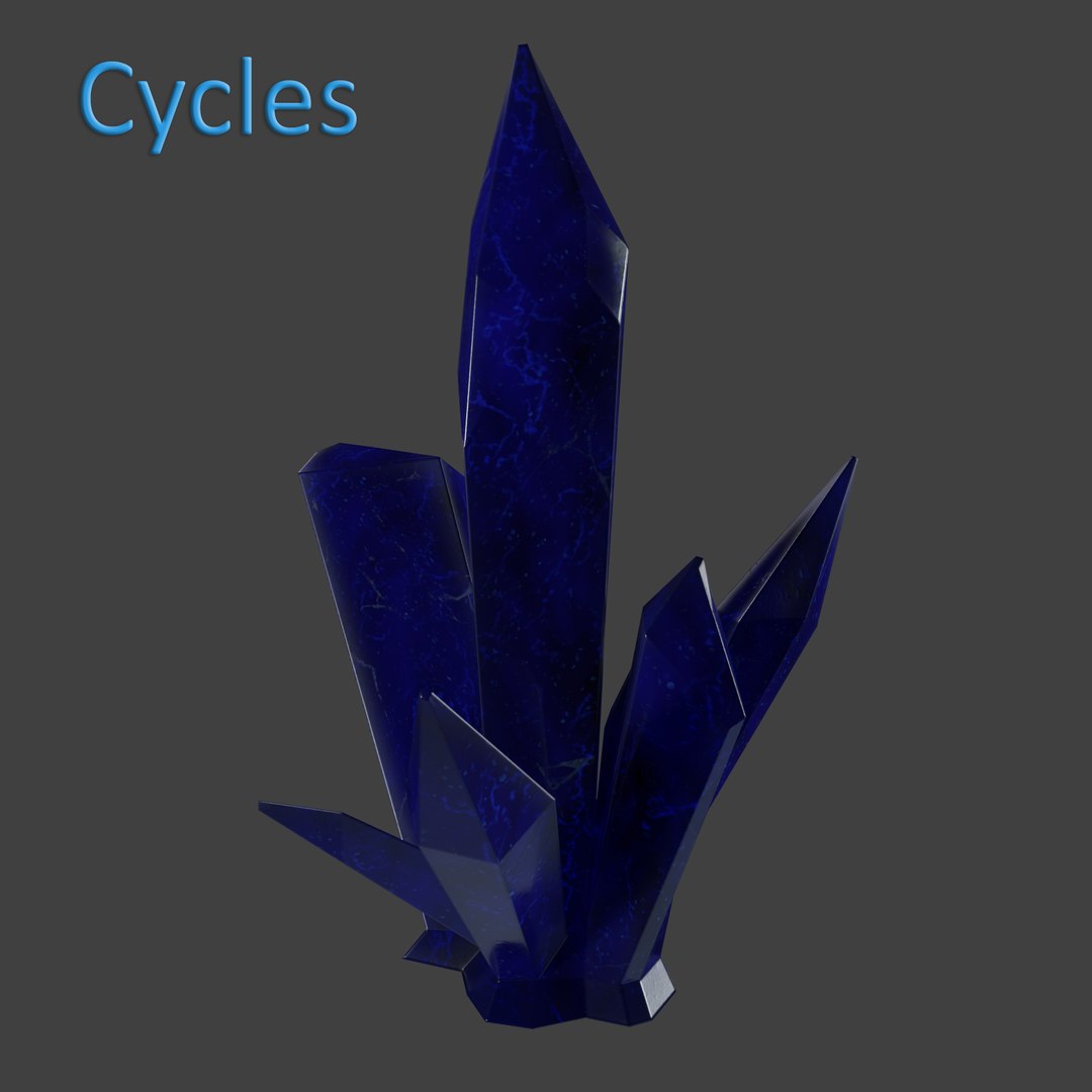 Stylized Blue Magic Crystal Model - TurboSquid 2146270