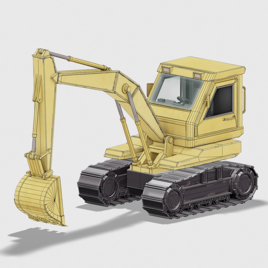 3d Excavator Model