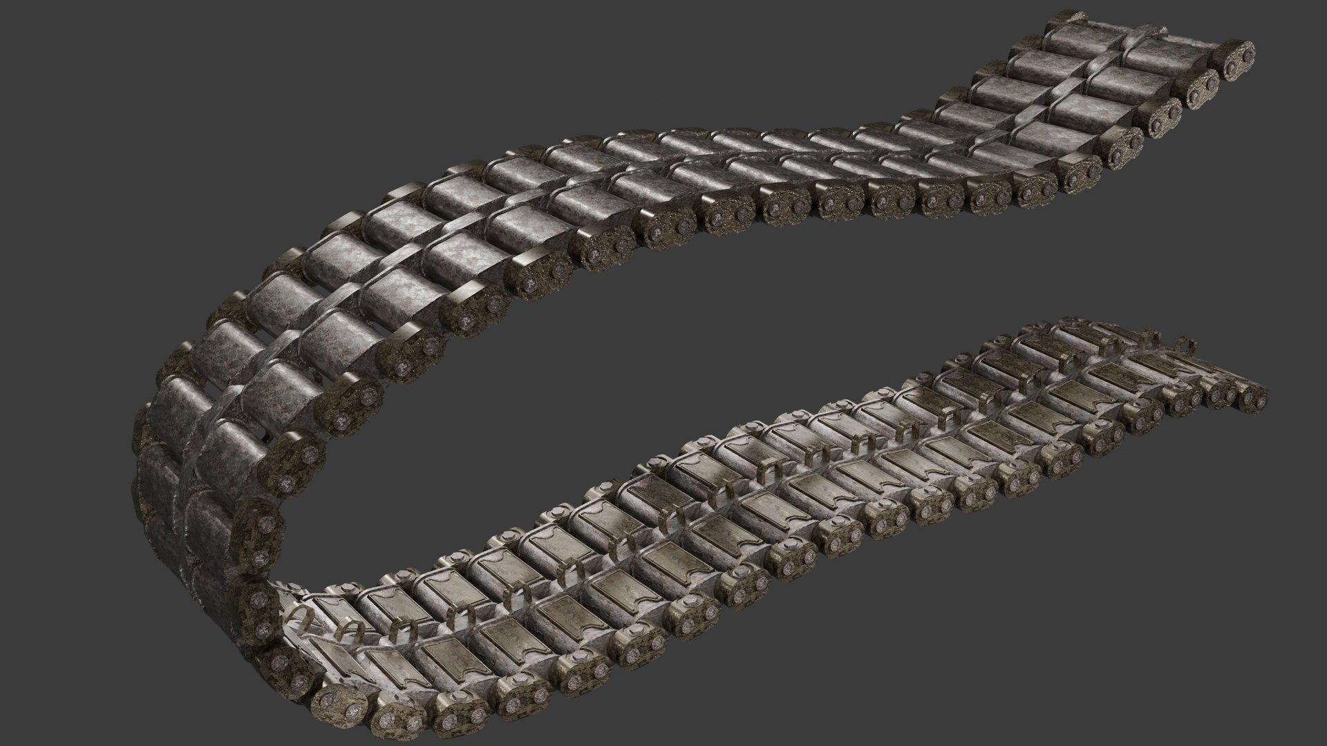 Tank Tracks Model - TurboSquid 2286019