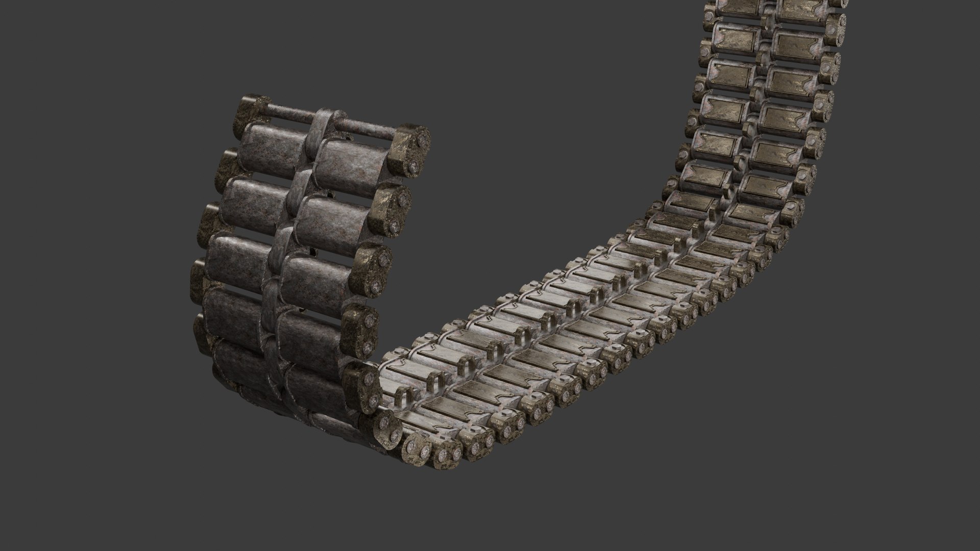 Tank Tracks Model - TurboSquid 2286019