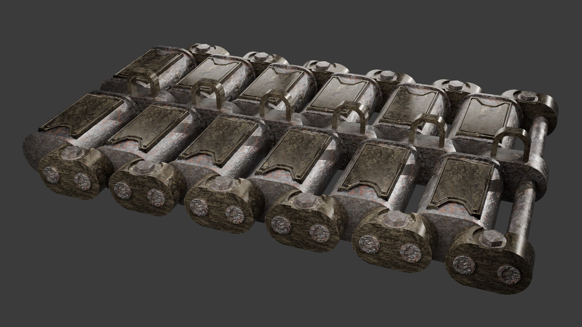 Tank Tracks Model - TurboSquid 2286019