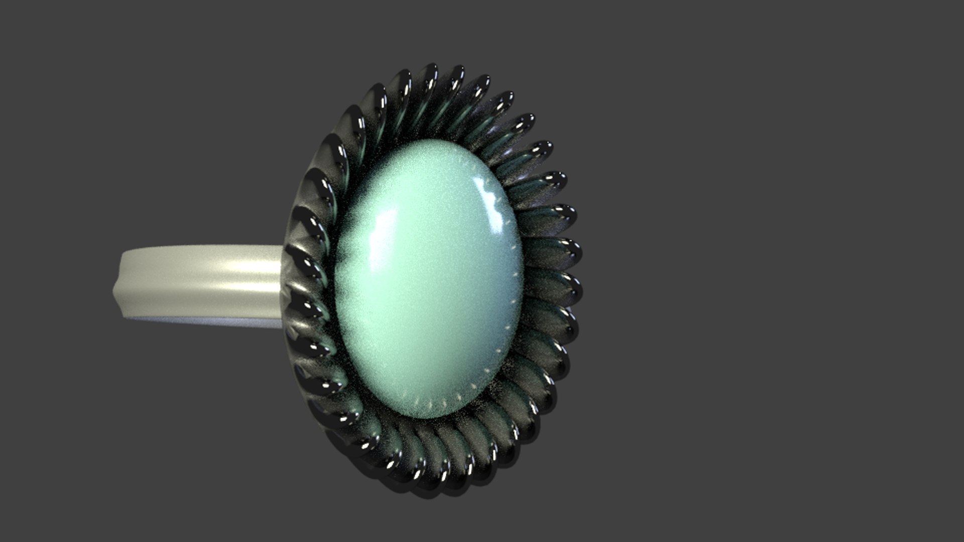 3d model metallic ring