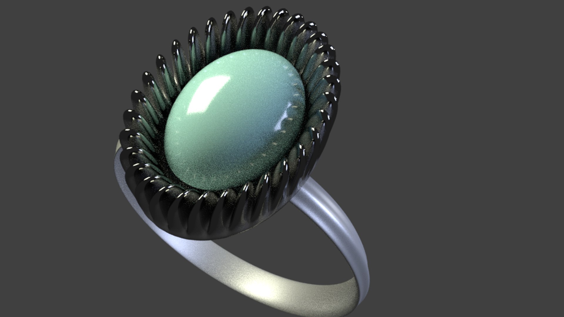 3d model metallic ring