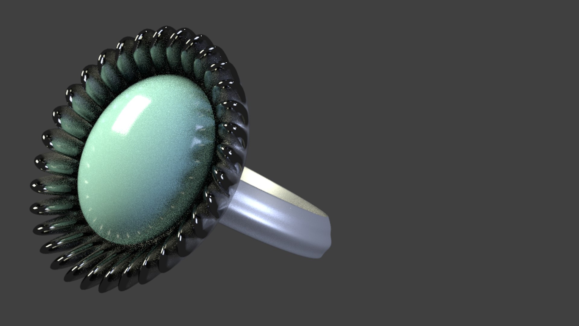 3d model metallic ring