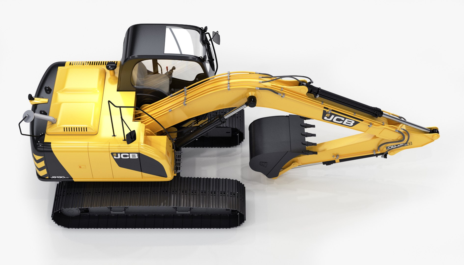 Tracked Excavator Js130 3D Model - TurboSquid 1154962
