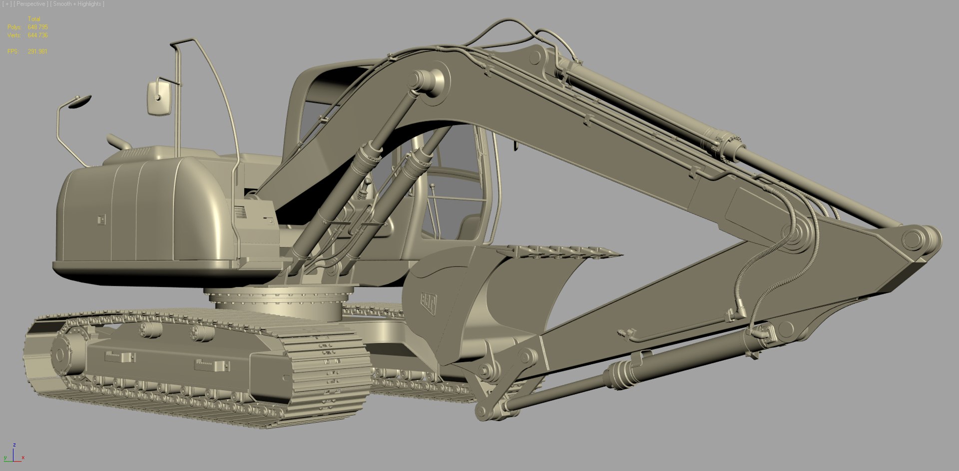 Tracked Excavator Js130 3D Model - TurboSquid 1154962