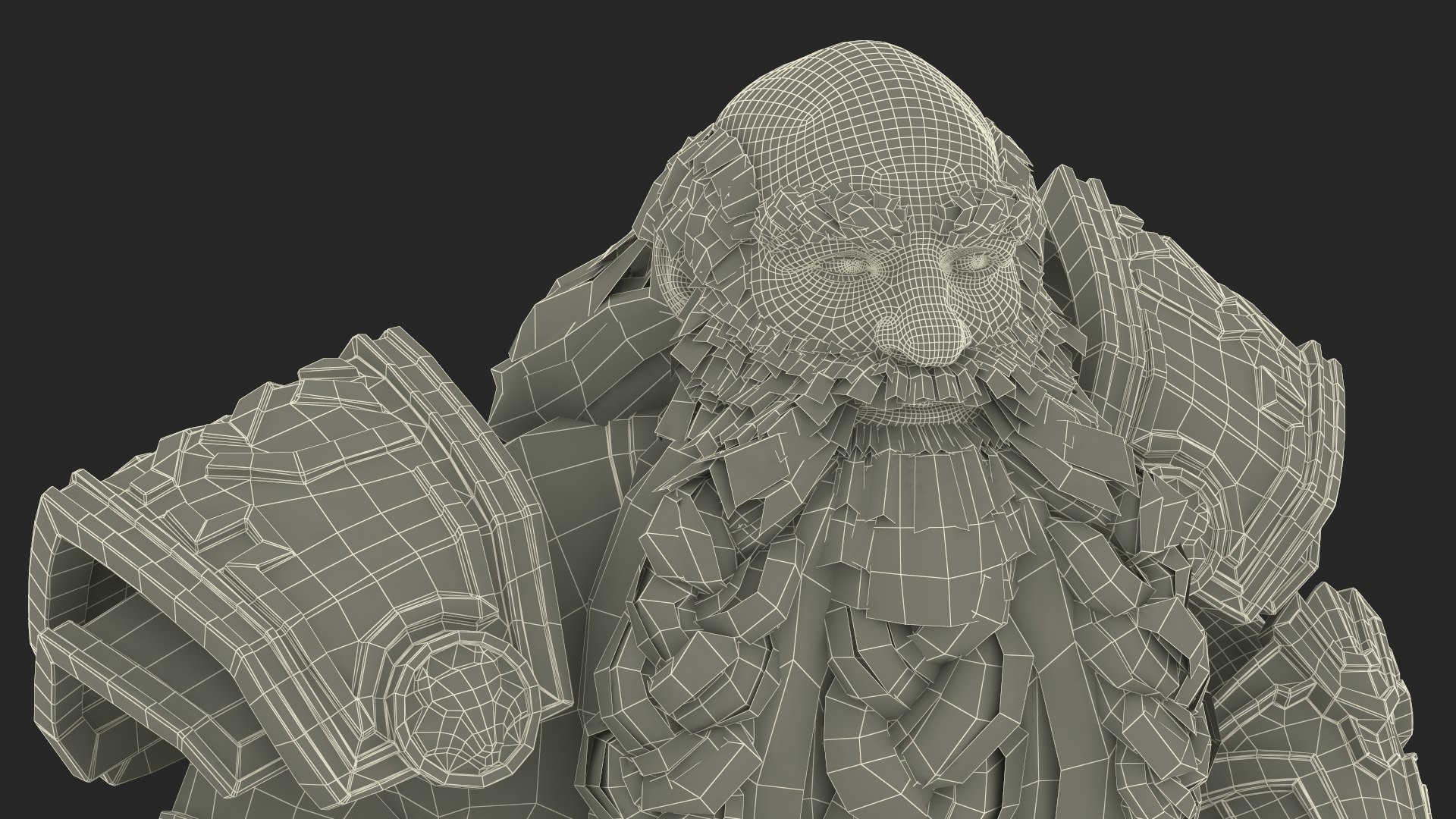 3D Game Dwarf Character In Defense Pose - TurboSquid 2390021