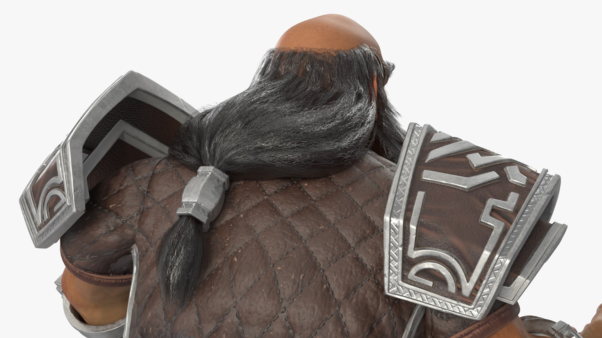 3D Game Dwarf Character In Defense Pose - TurboSquid 2390021
