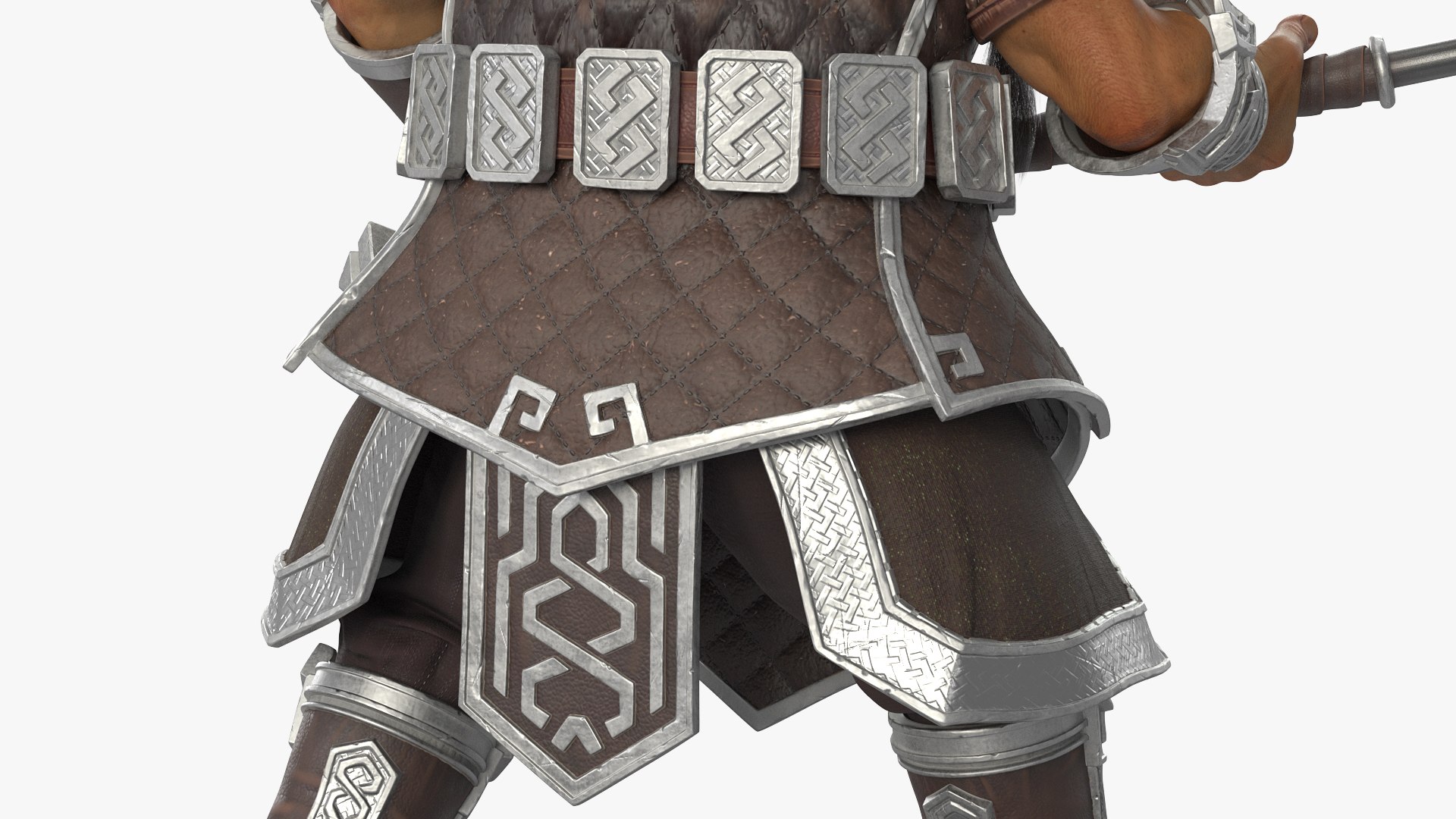 3D Game Dwarf Character In Defense Pose - TurboSquid 2390021