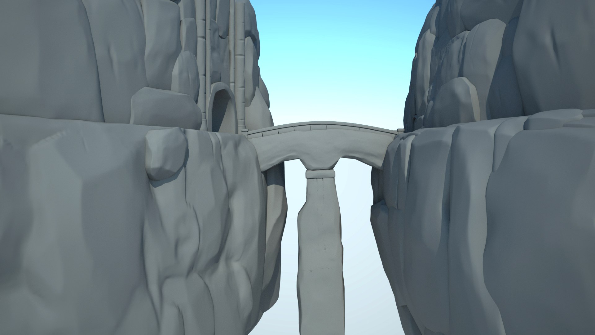 3D Terrain Bridge - TurboSquid 1354785