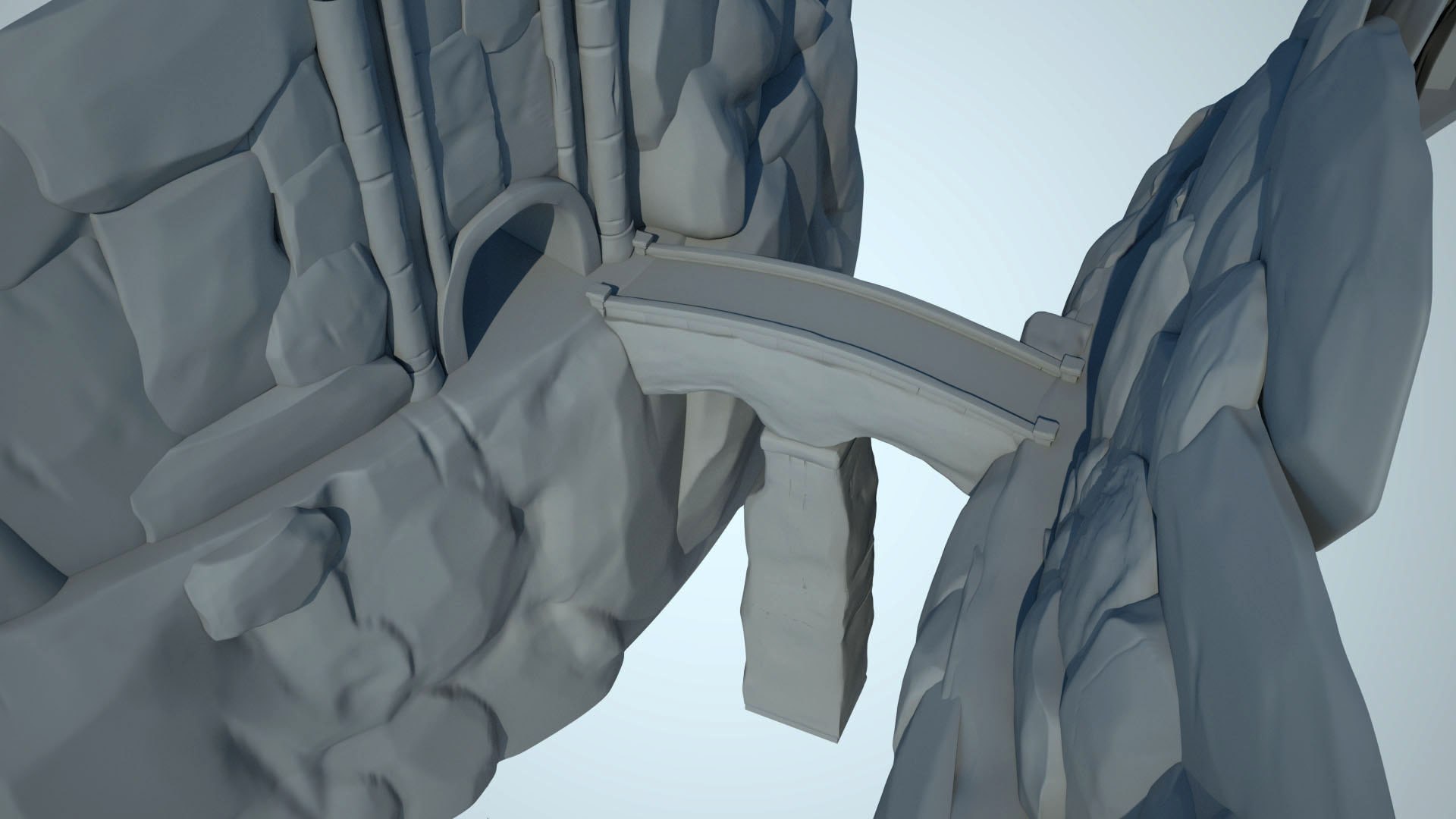 3D Terrain Bridge - TurboSquid 1354785