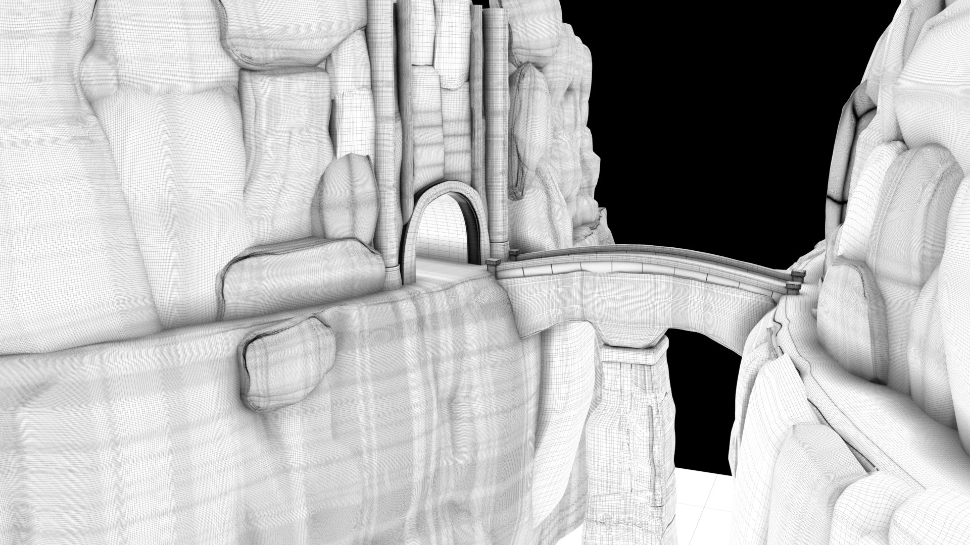3D Terrain Bridge - TurboSquid 1354785