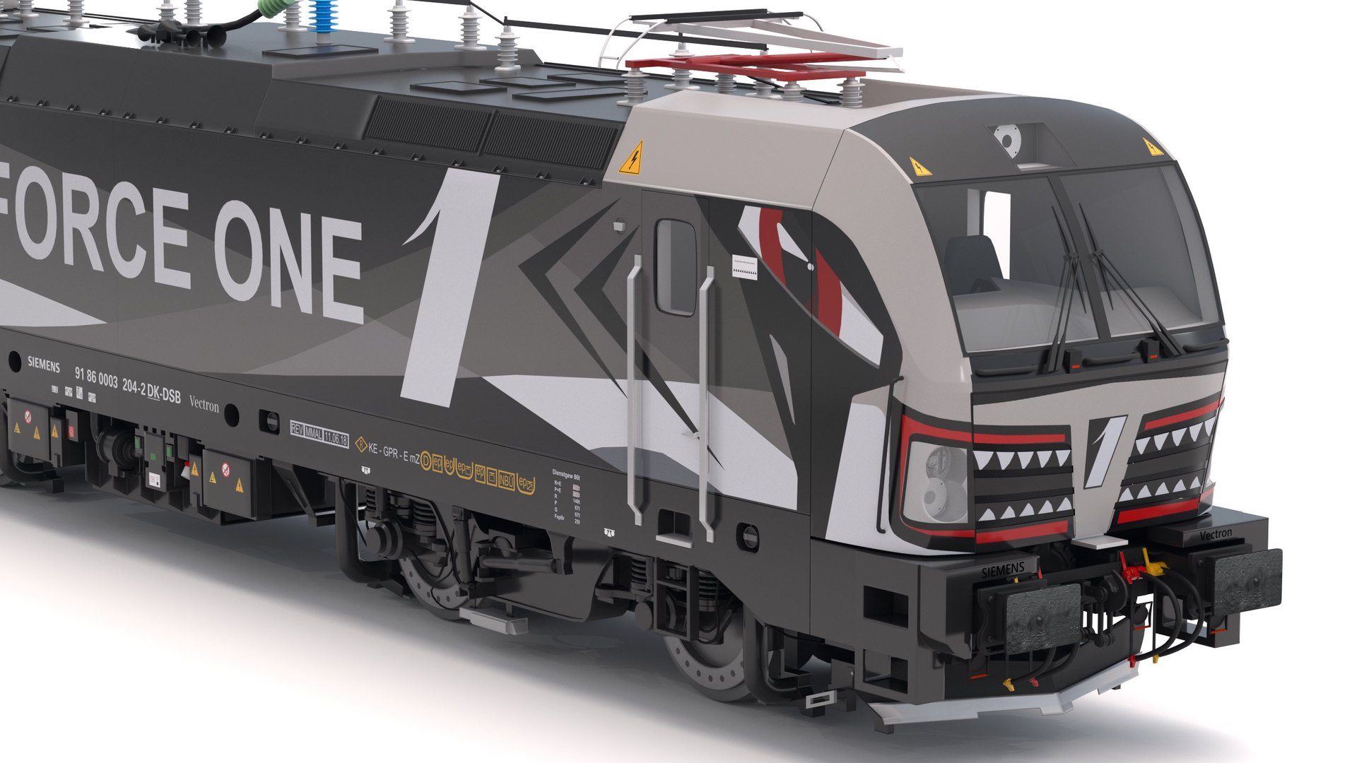 3D Model Siemens Vectron Rail Force One - TurboSquid 2149185