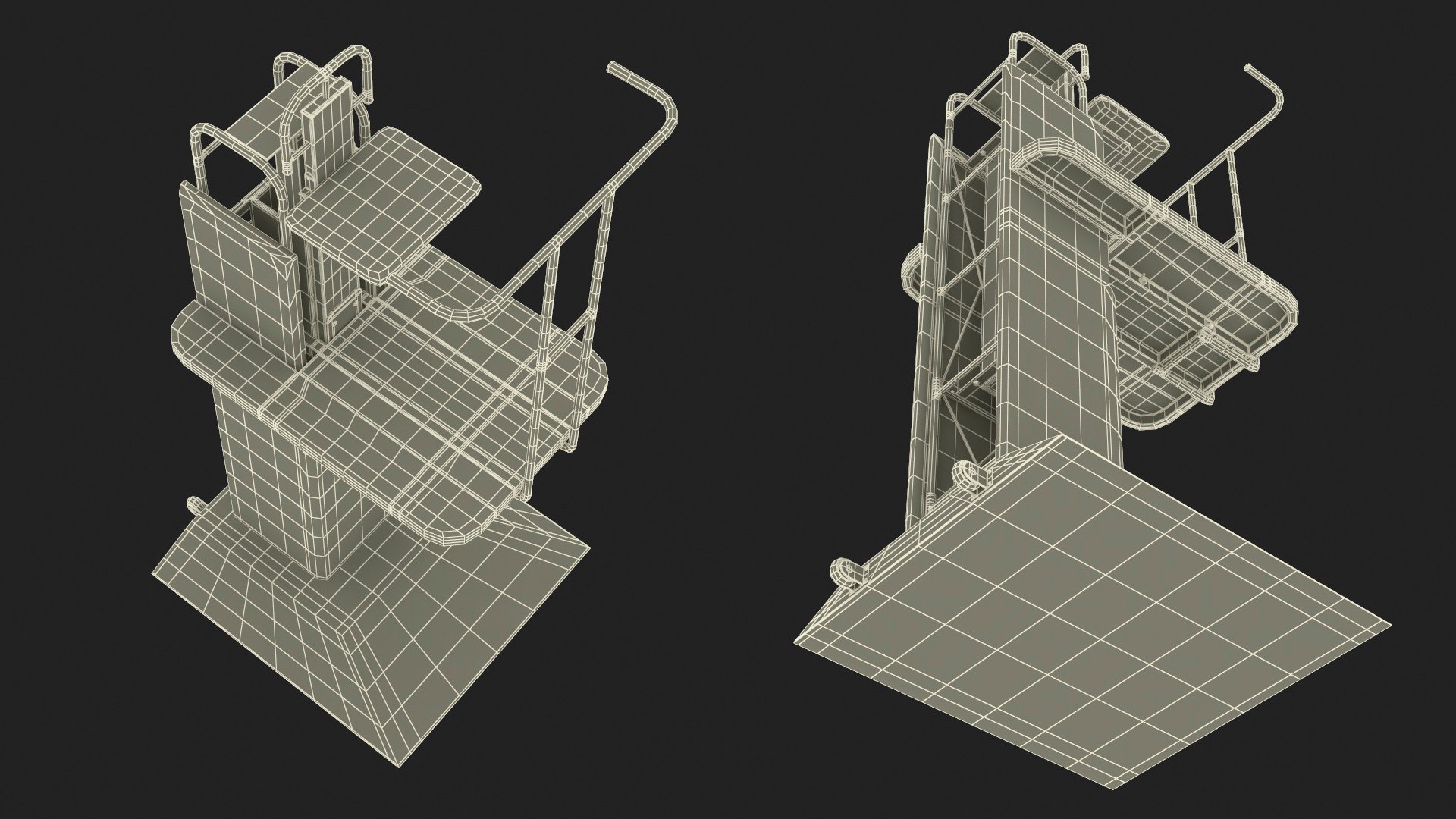 3D SENOH Volleyball Umpire Chair Model - TurboSquid 2273114
