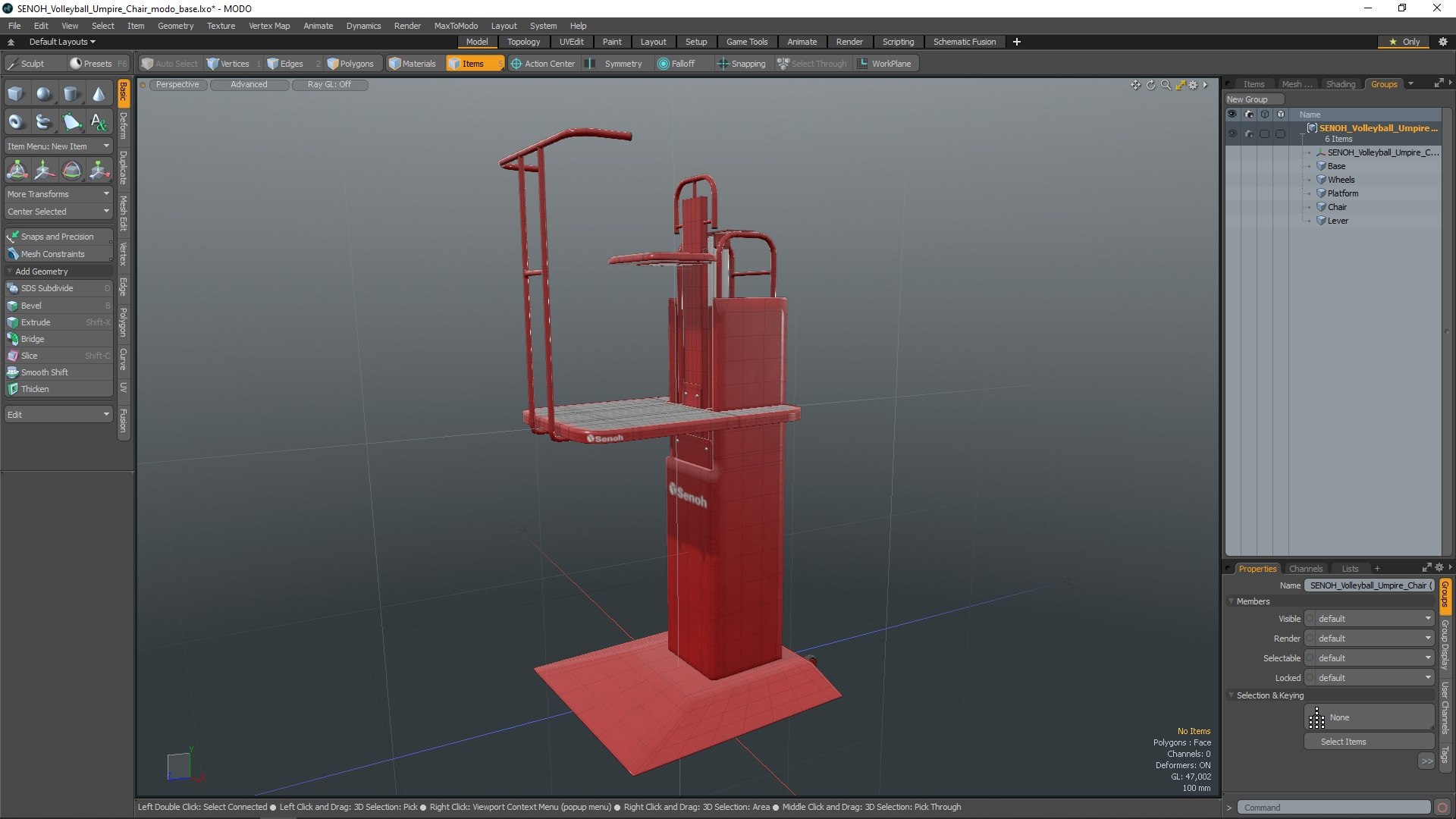 3D SENOH Volleyball Umpire Chair Model - TurboSquid 2273114