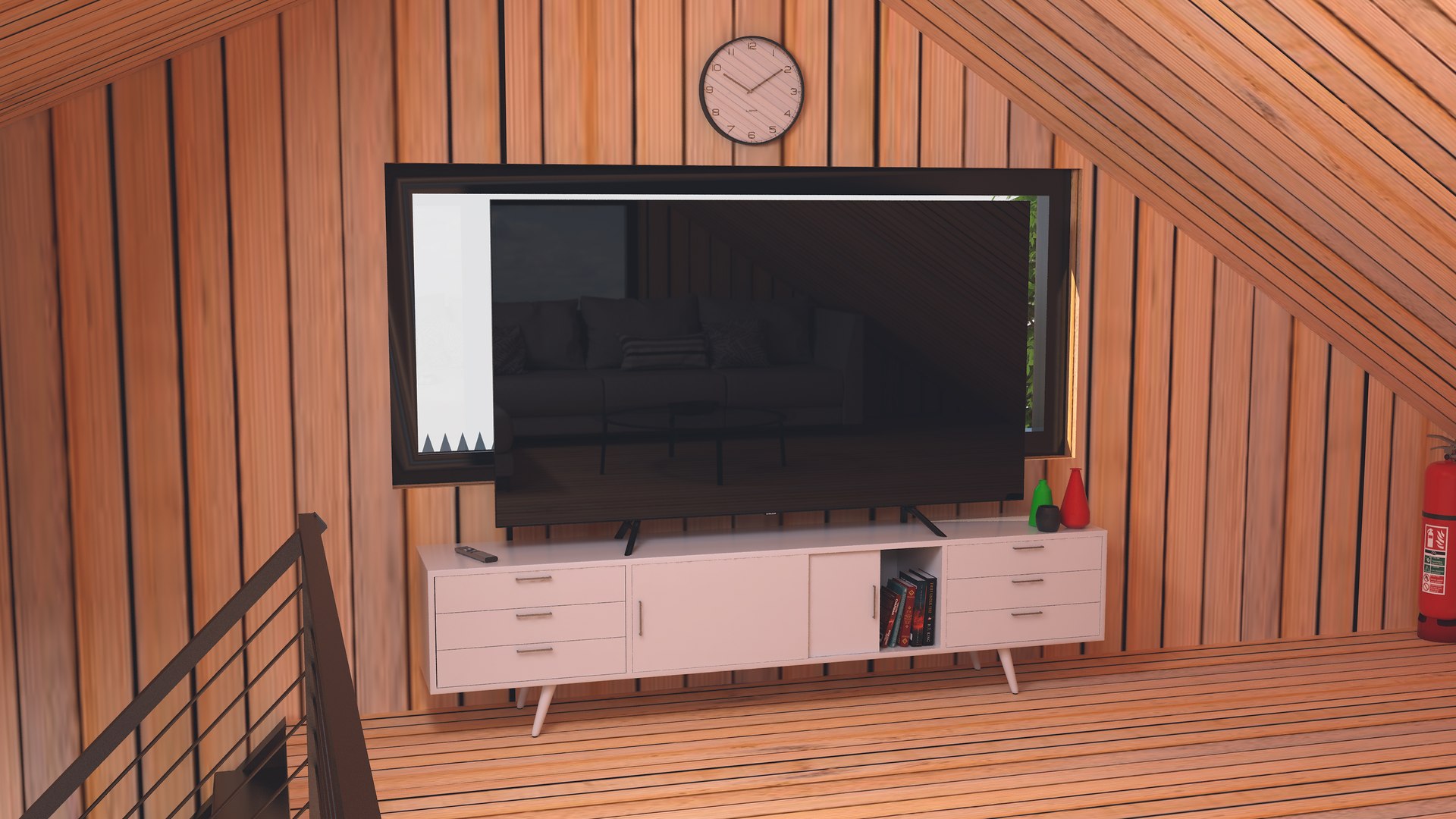 3D Modern Forest Cabin - TurboSquid 2091038