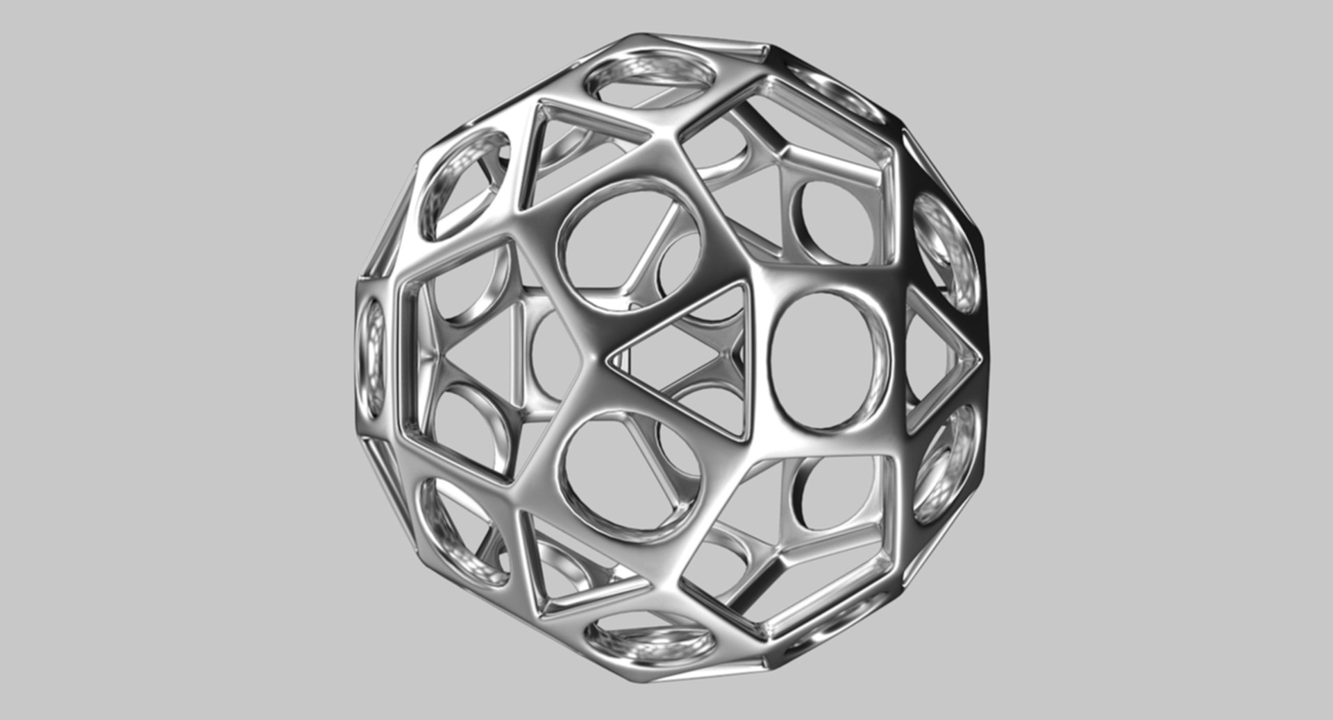 3D Ball Design Silver Model - TurboSquid 1359895