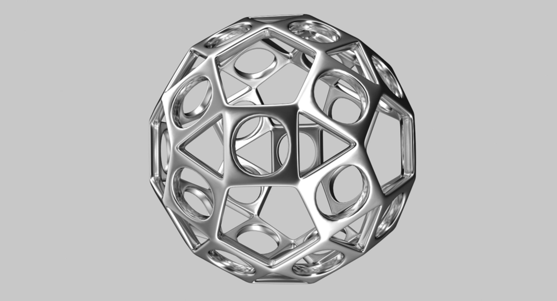 3D Ball Design Silver Model - TurboSquid 1359895
