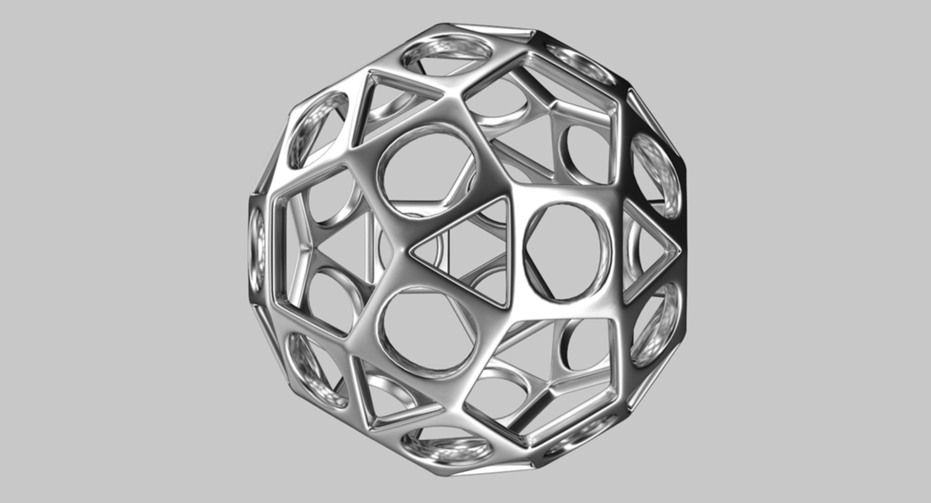 3D Ball Design Silver Model - TurboSquid 1359895