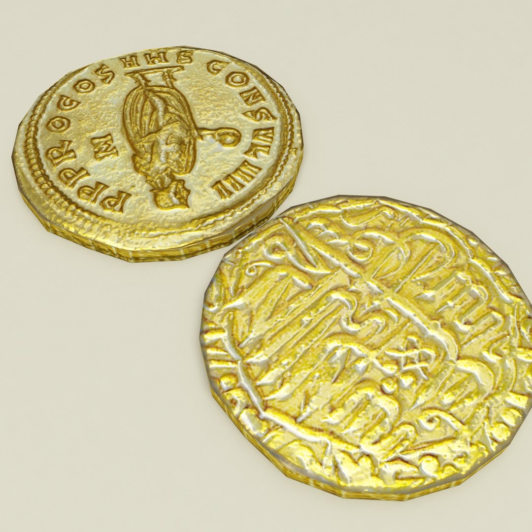 3d gold coins