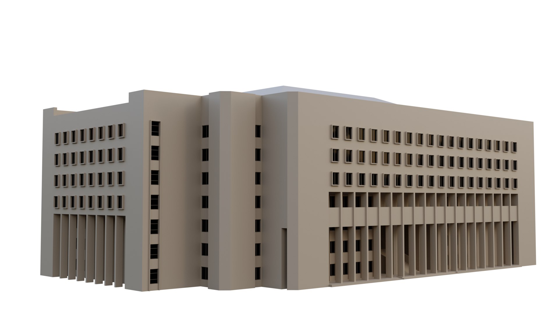3D Building No1 model - TurboSquid 1876880