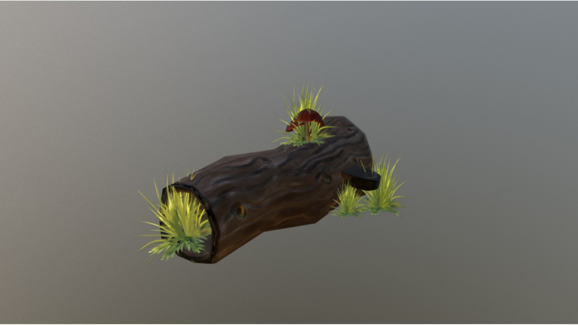 3D Handpainted Log Forest Scene Model - TurboSquid 1232316