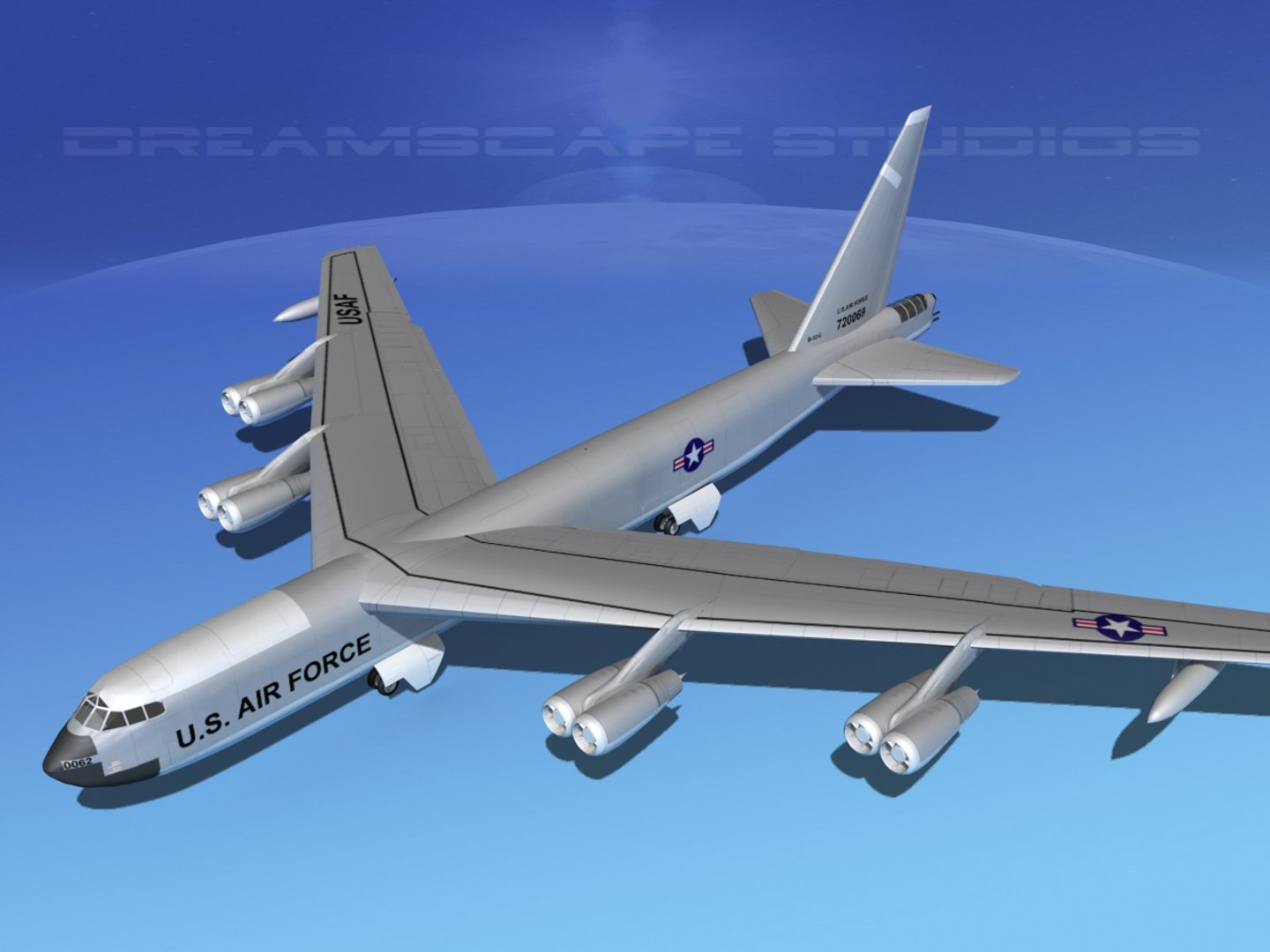 3d Model Stratofortress Boeing B-52 Bomber
