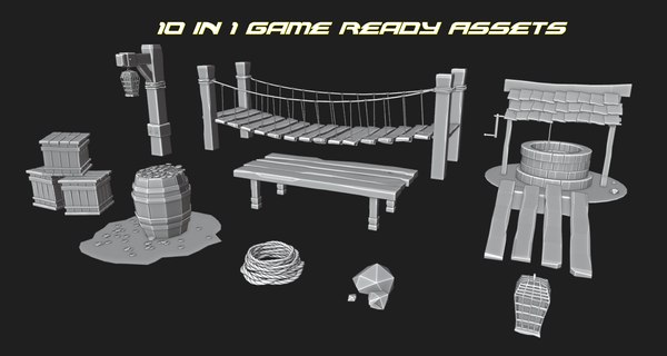 modelo 3d Activos de juego Low poli - TurboSquid 2086069