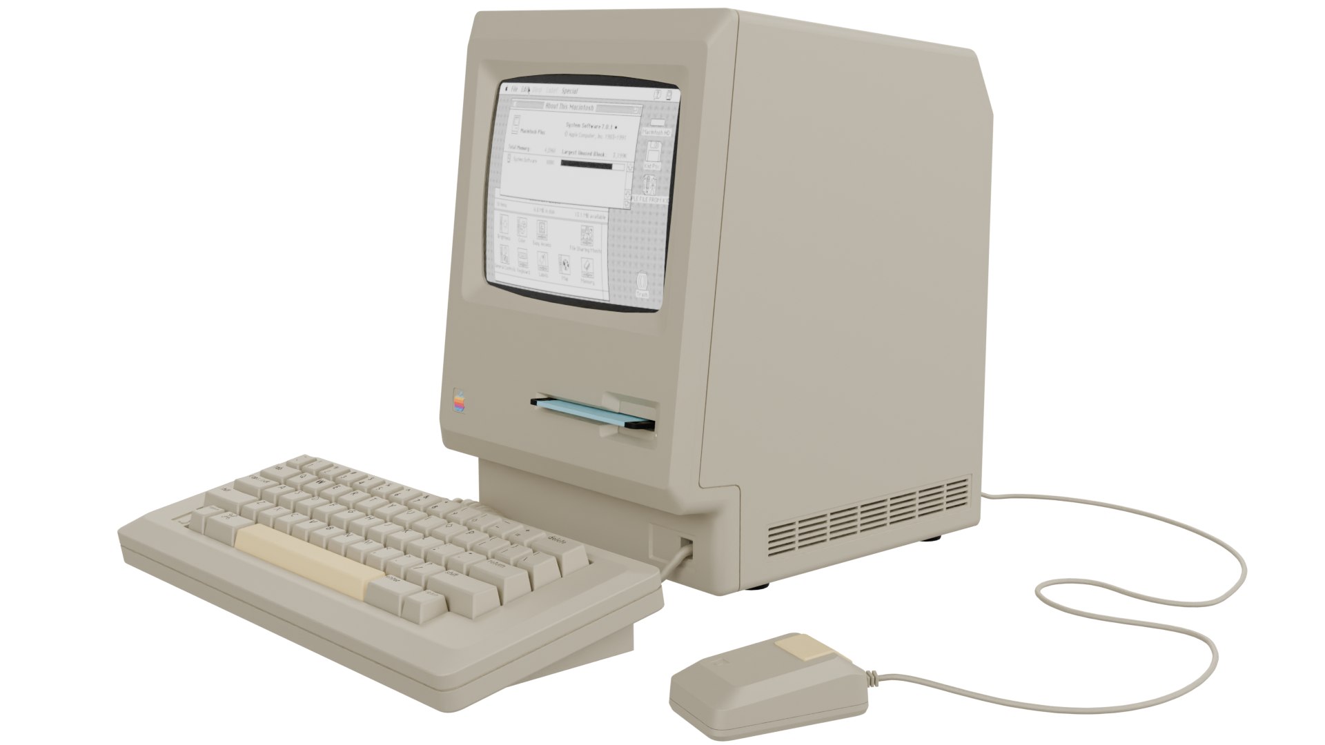 Apple Macintosh 1984 3D - TurboSquid 2367094