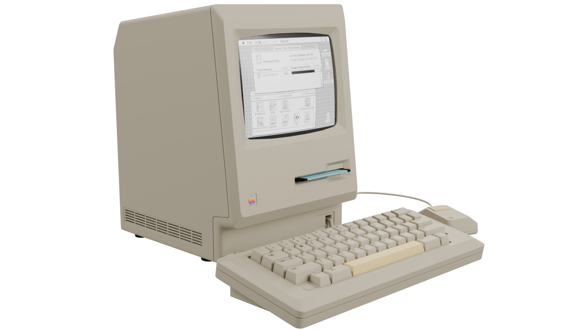 Apple Macintosh 1984 3D - TurboSquid 2367094