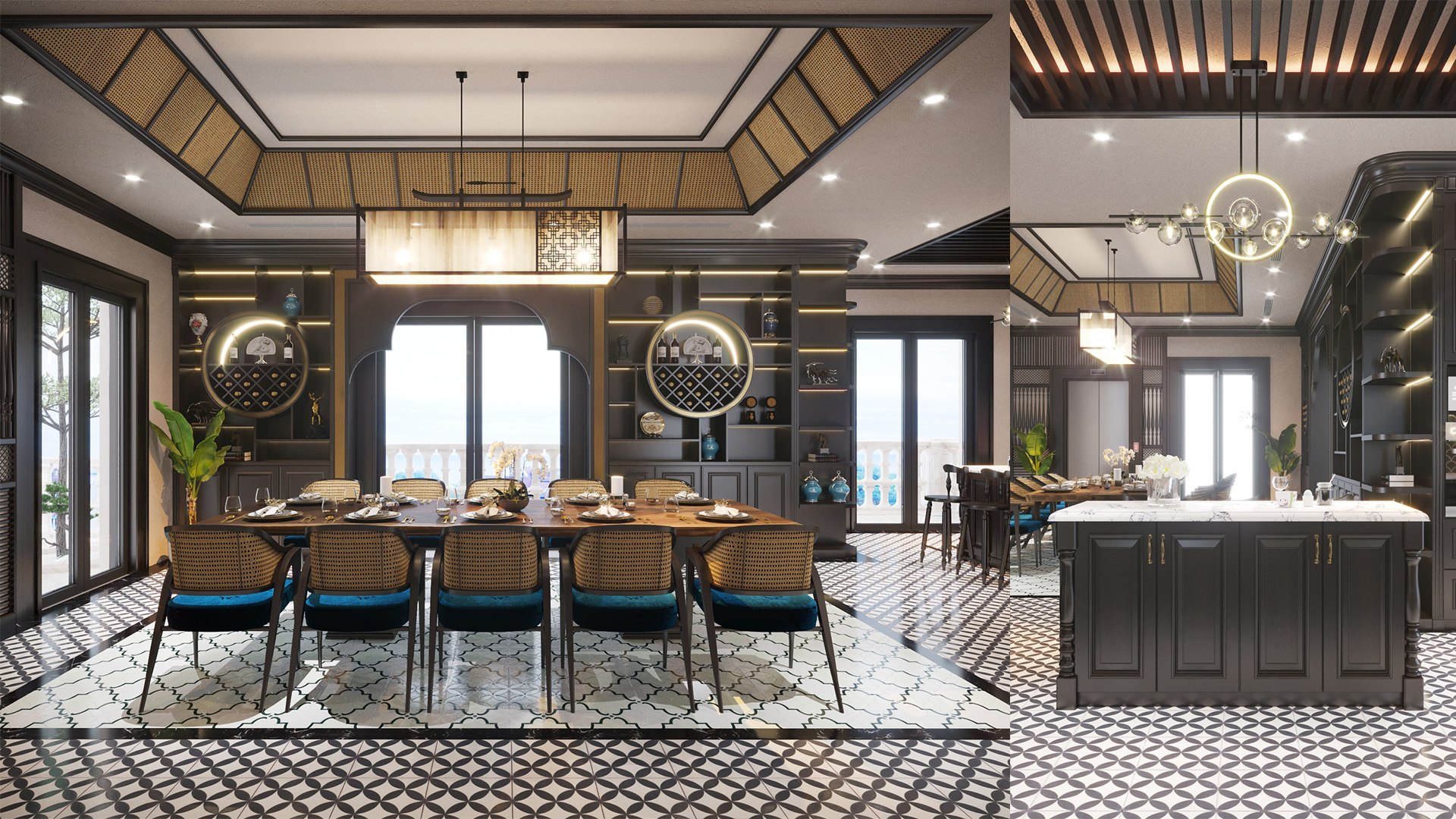 3D Model Indochine House - 3 Floors - Maiholuxury - MAX FBX OBJ SKP DAE ...