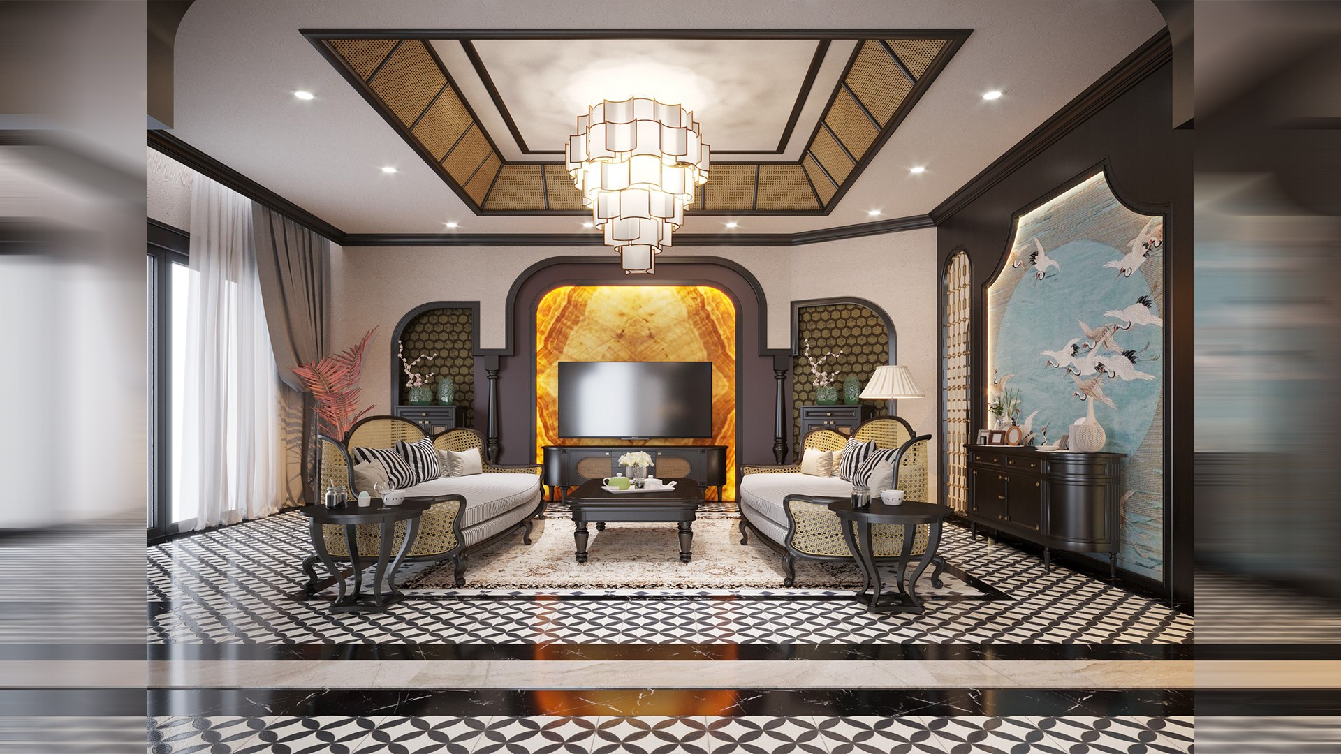 3D Model Indochine House - 3 Floors - Maiholuxury - MAX FBX OBJ SKP DAE ...