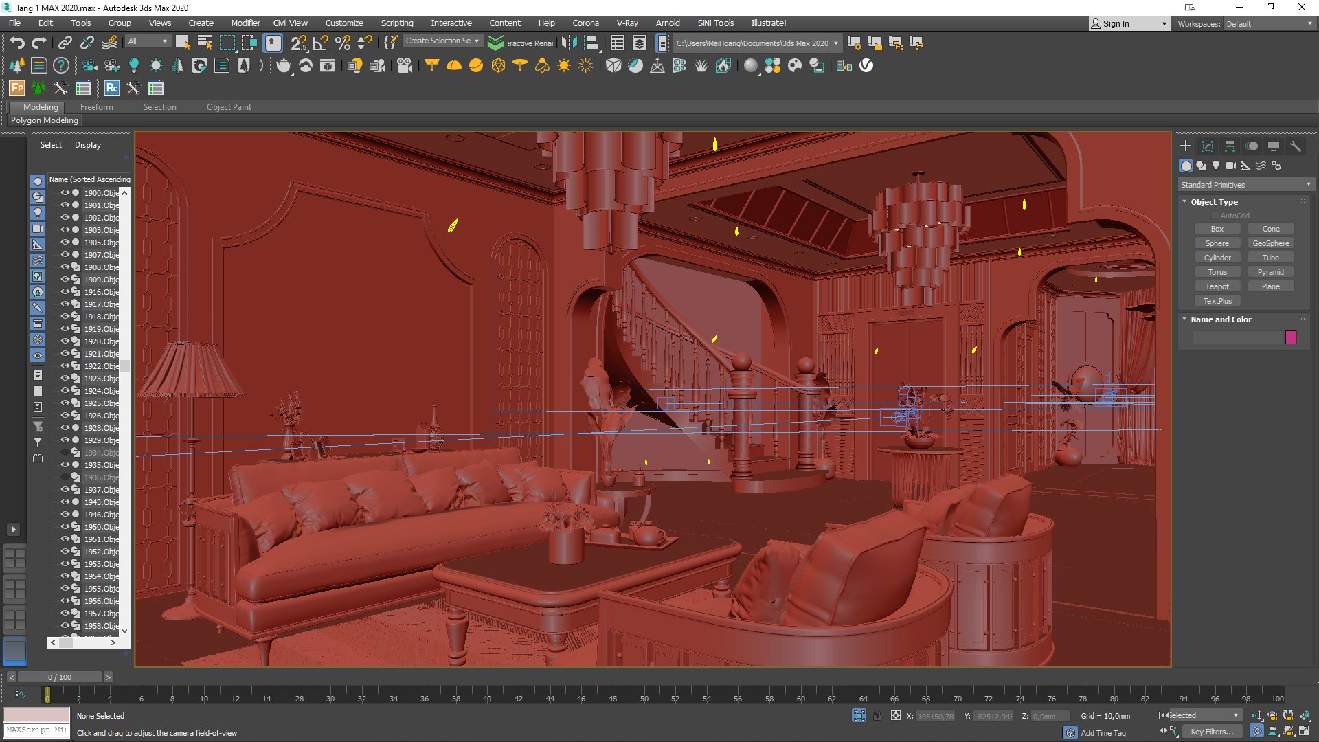 3D Model Indochine House - 3 Floors - Maiholuxury - MAX FBX OBJ SKP DAE ...