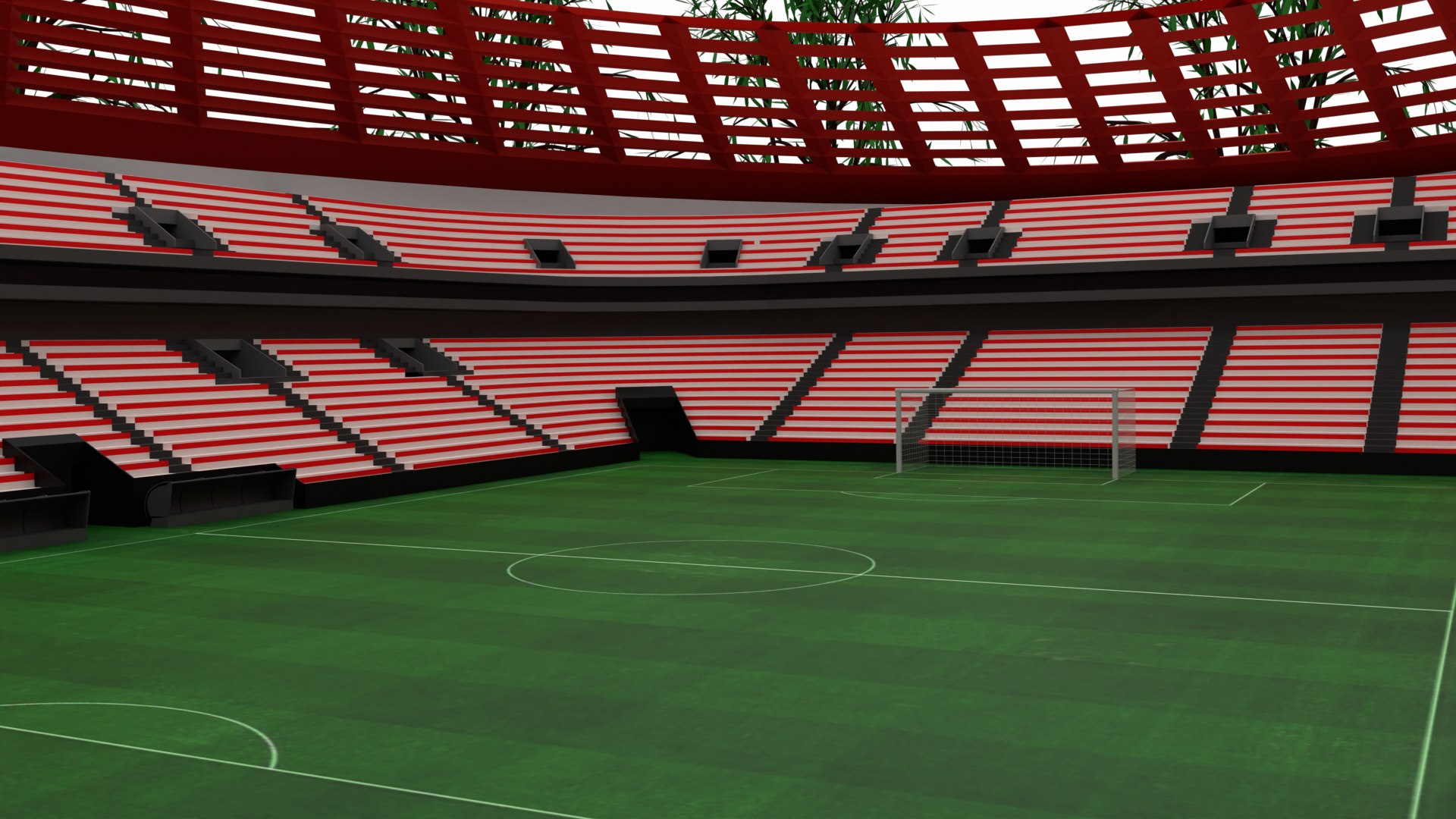 Football Stadium 3D Model - TurboSquid 2034365